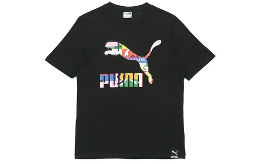 PUMA Intl Tee Color Logo Print Sports Crew Neck Short Sleeve T-Shirt | eBay