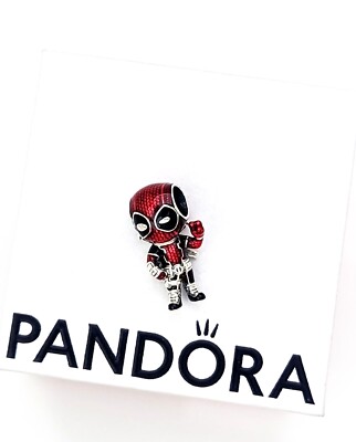 NEW 100% Authentic PANDORA 925 Red Marvel Deadpool Charm Pendant ...