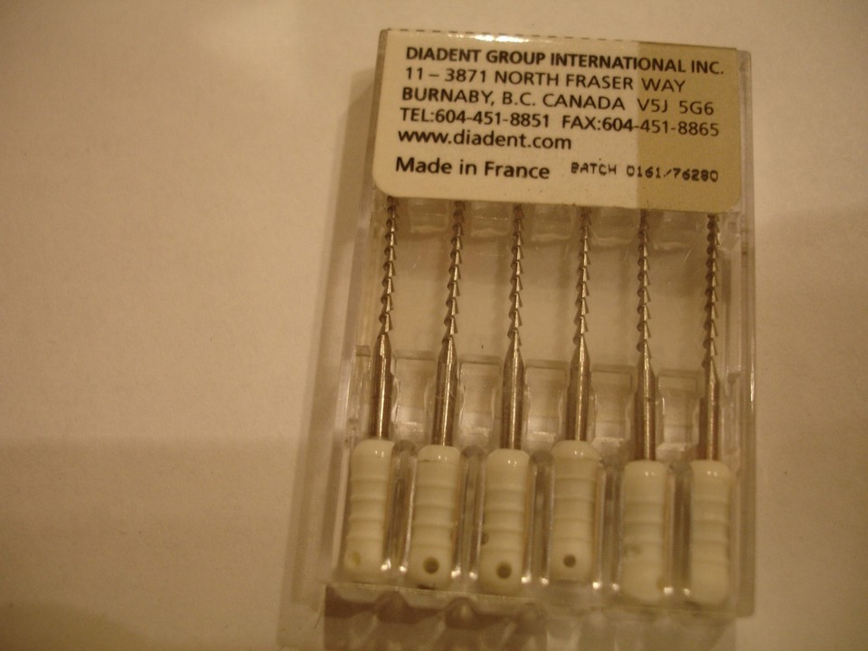 6 Packs DiaDent Dental Endodontic Hand H- Files (6/Pkg) 25mm ISO size ...