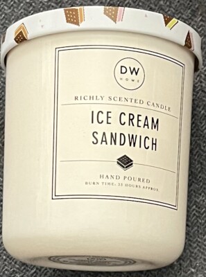 NEW DW HOME ICE CREAM SANDWICH MEDIUM CANDLE-9.1 OZ-1 WICK | eBay