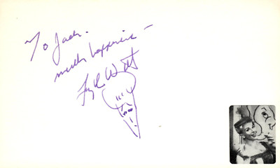 Fay DeWitt Signed Auto 3x5 Index Card All in the Family | eBay