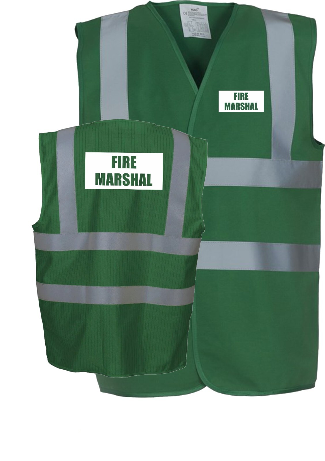 Fire Marshal Hi-Vis High-Viz Safety Vest Visibility Unisex Workwear ...
