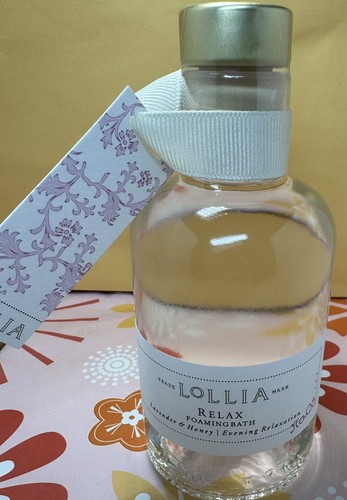 Lollia Relax Foaming Bath Lavender & Honey 7 fl oz /207 ml New & Sealed ...