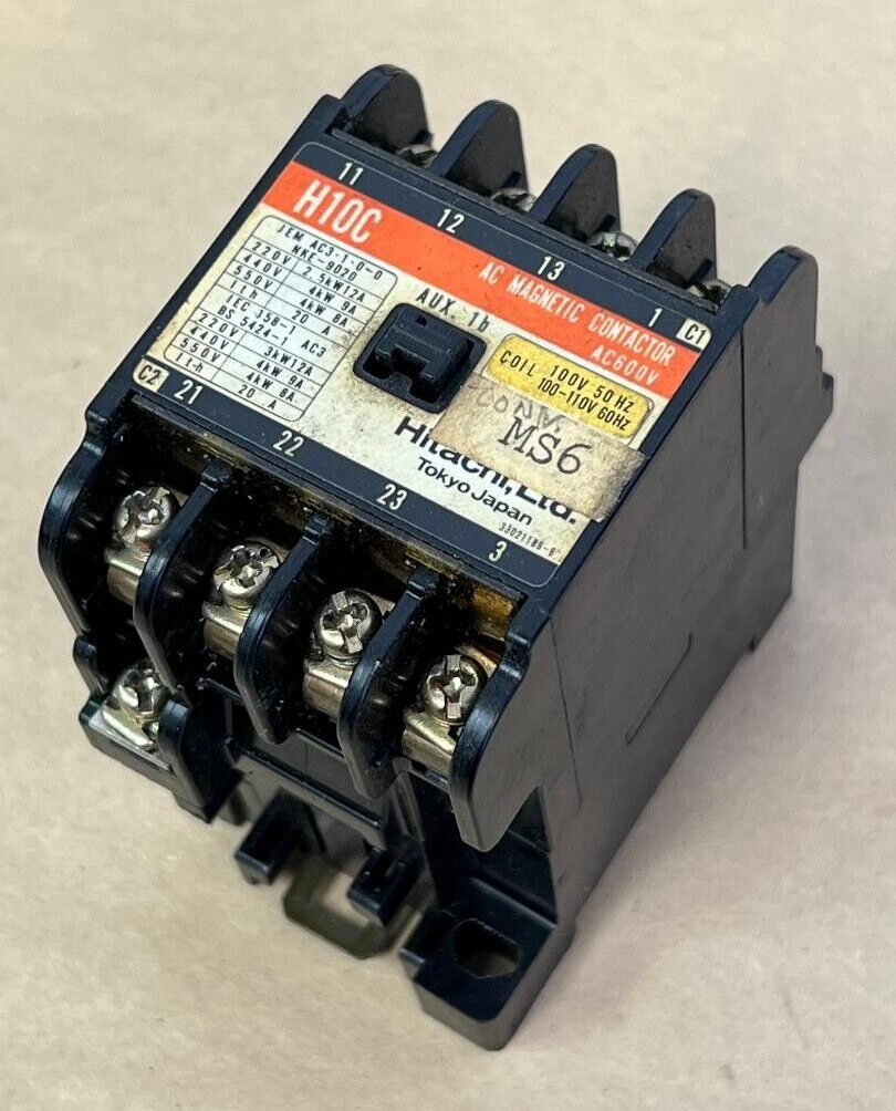HITACHI AC MAGNETIC CONTACTOR H10C COIL 100/110V | eBay