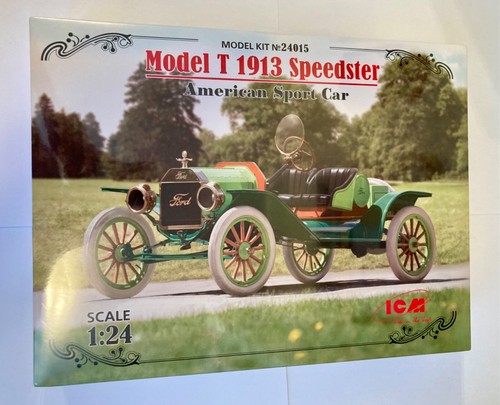 ICM Ford Model T 1913 Speedster Model Car Kit 1:24 Scale #24015 SEALED ...