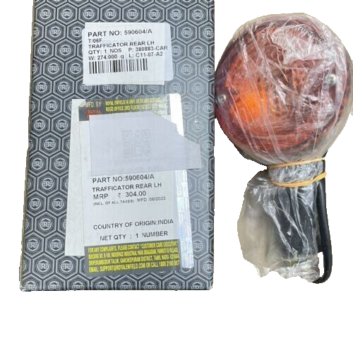Genuine Royal Enfield Trafficator Back Fix Any Side 590604/A Bullet | eBay