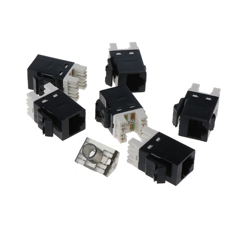 CAT6 RJ45 Networking Cable Adapter 6 Port Panel for Ethernet Networking ...
