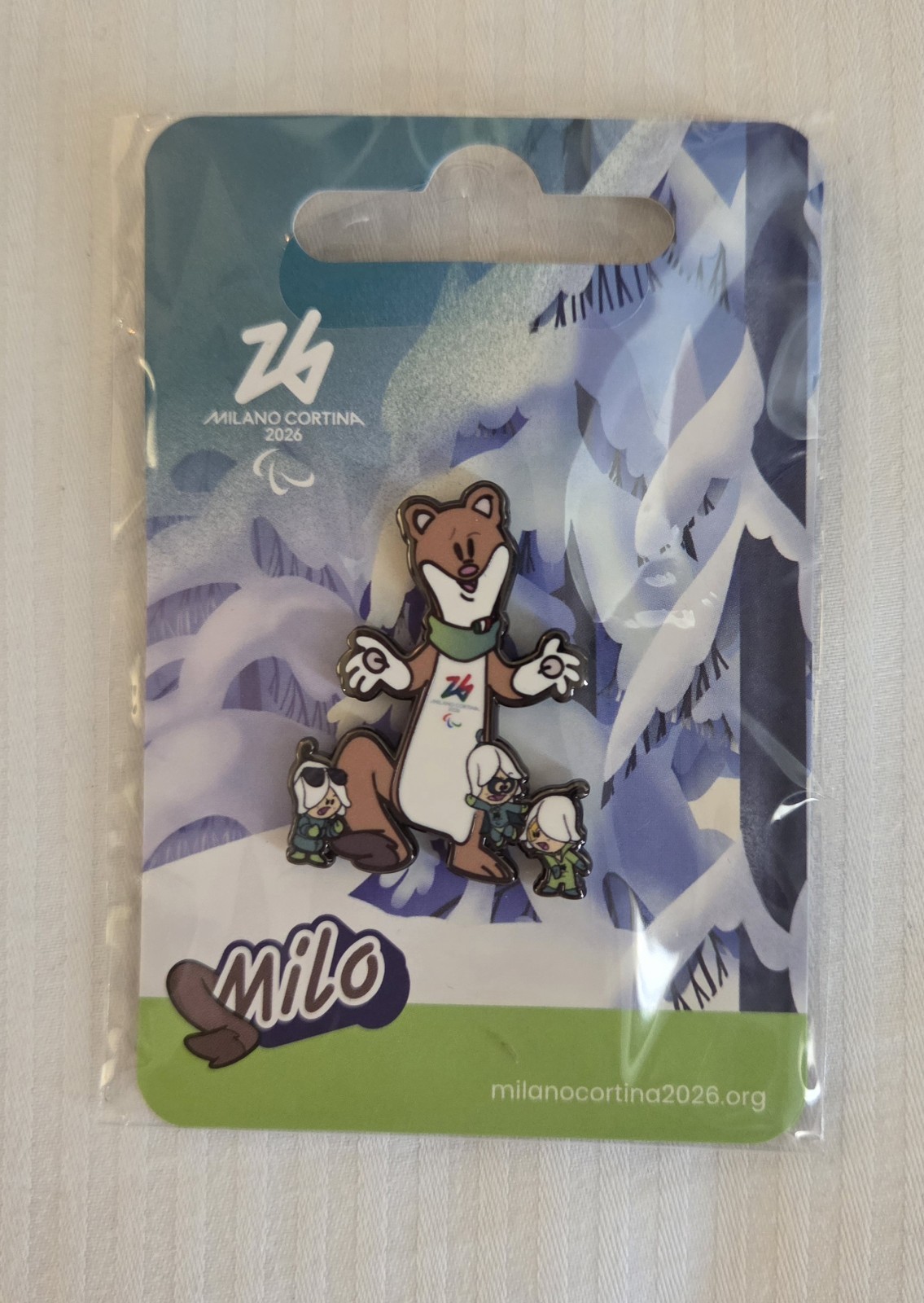 MILAN CORTINA 2026 PARALYMPIC MILO MASCOT PIN | eBay
