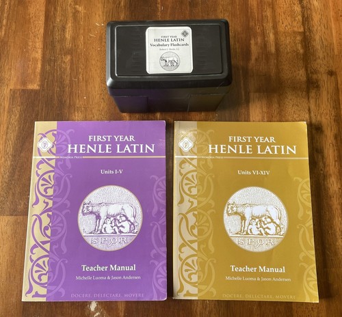 Memoria Press First (1st) Year Henle Latin Teacher Manuals Vocabulary ...