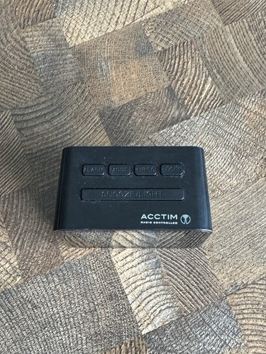 Acctim Cole Radio Controlled LCD Display Alarm Clock (in Black) | eBay UK