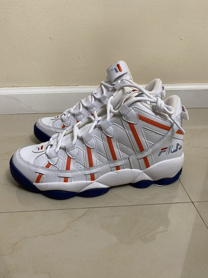 Fila Mens Stackhouse Spaghetti RETRO - 1BM01788 132 White / Orange Size ...
