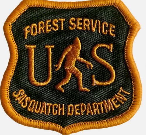 Forest Service Sasquatch Department Bigfoot Embroidered Iron On Patch ...