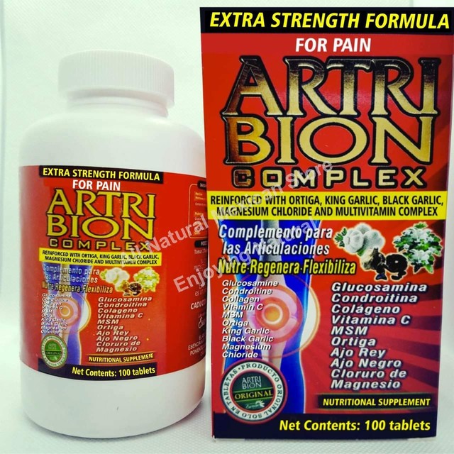2 Artribion Complex 100 Tabs - Formula Extra Fuerte Para El Dolor for ...