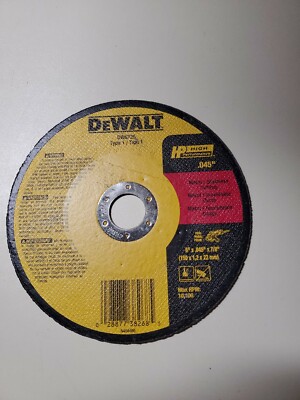 Dewalt 6"x.045 Cutting Disk dw8725 | eBay