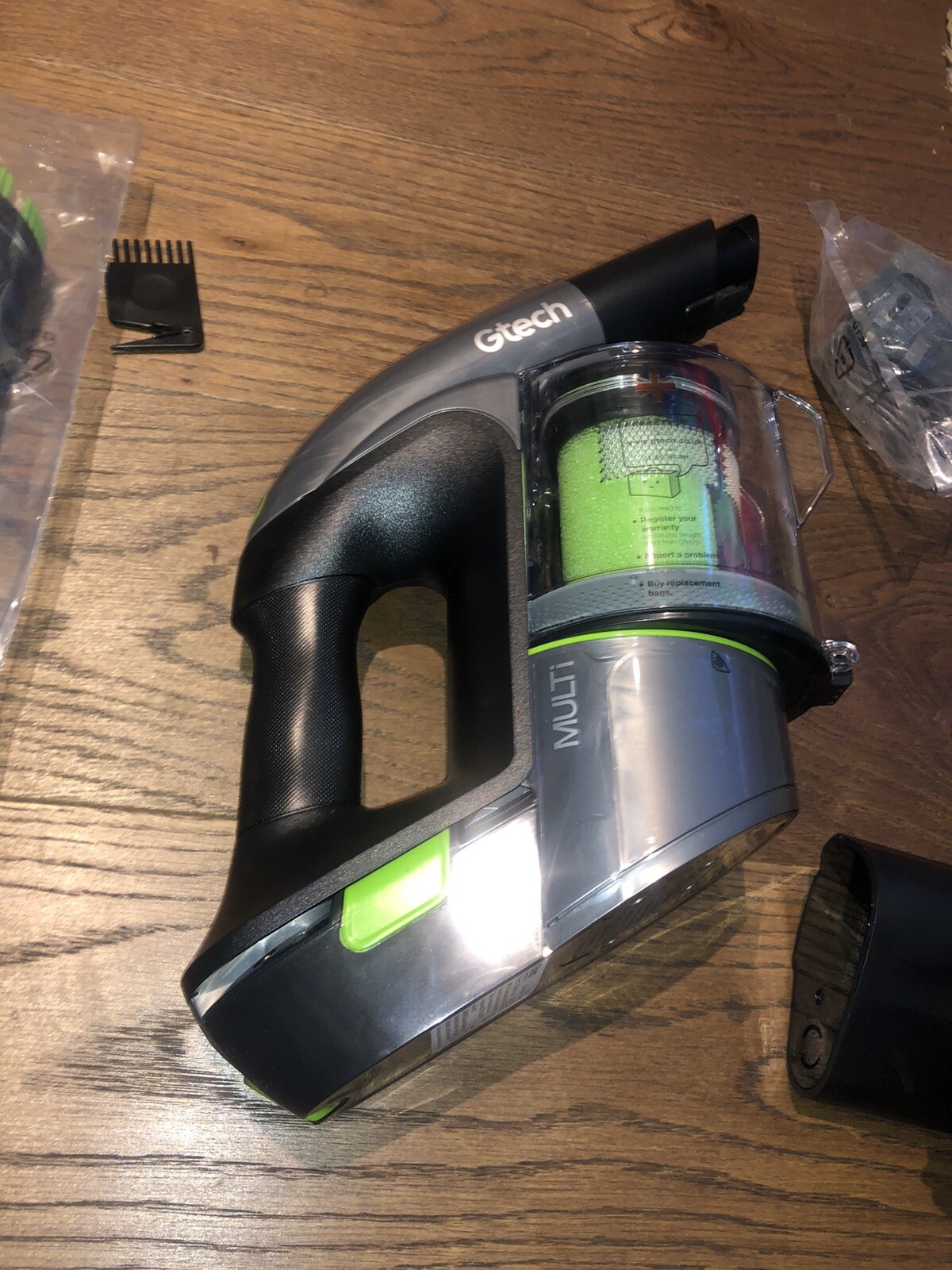 Gtech Multi MK-2 Handheld Cordless Vacuum Cleaner - Grey/Green for sale ...