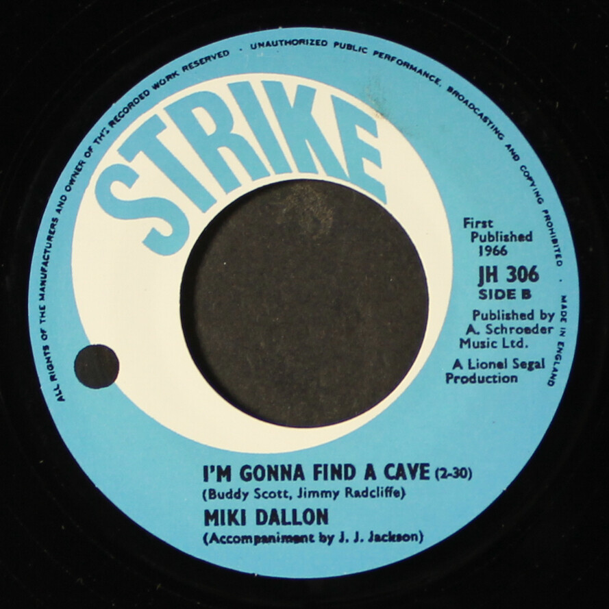 MIKI DALLON: cheat and lie / i'm gonna find a cave STRIKE 7" Single 45 ...