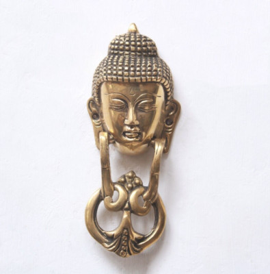 Brass Door Knocker / Puller / Handle Buddha Statue Home Garden Decor ...