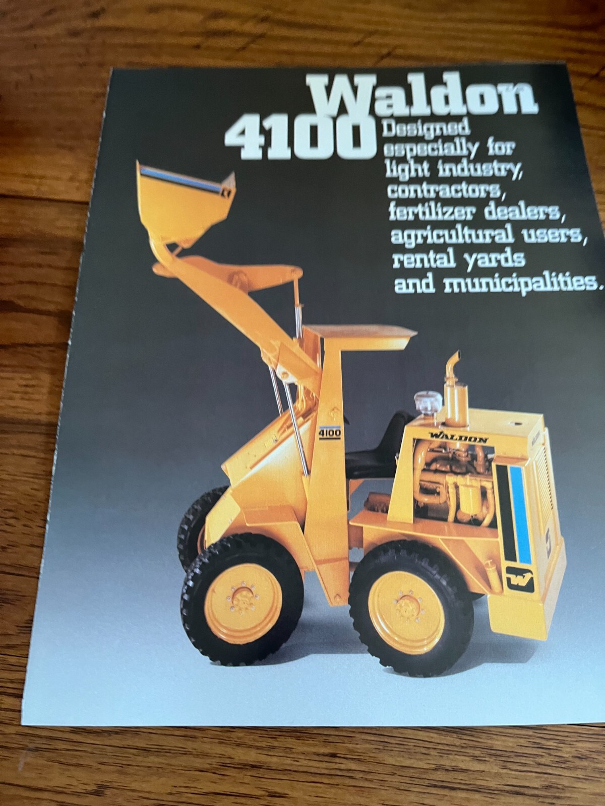 Waldon 4100 Wheel Loader Brochure AMIL22 | eBay