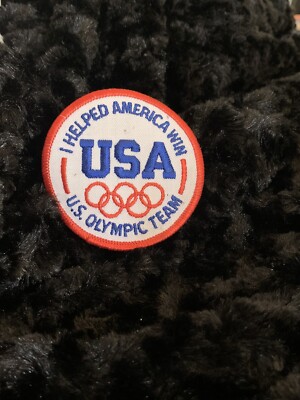 1980's USA America Olympic Rings Patch 3" I Helped America Win US ...