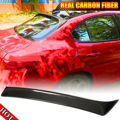 Fits Alfa Romeo Giulia 2015-2021 Carbon Fiber Rear Roof Spoiler Window ...
