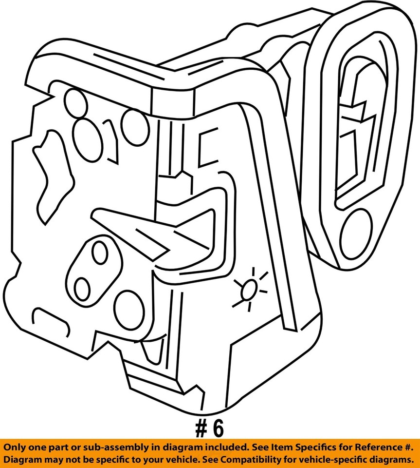 GM OEM 13-24 Acadia Front Door Lock Hardware-Lock 13546496 | eBay