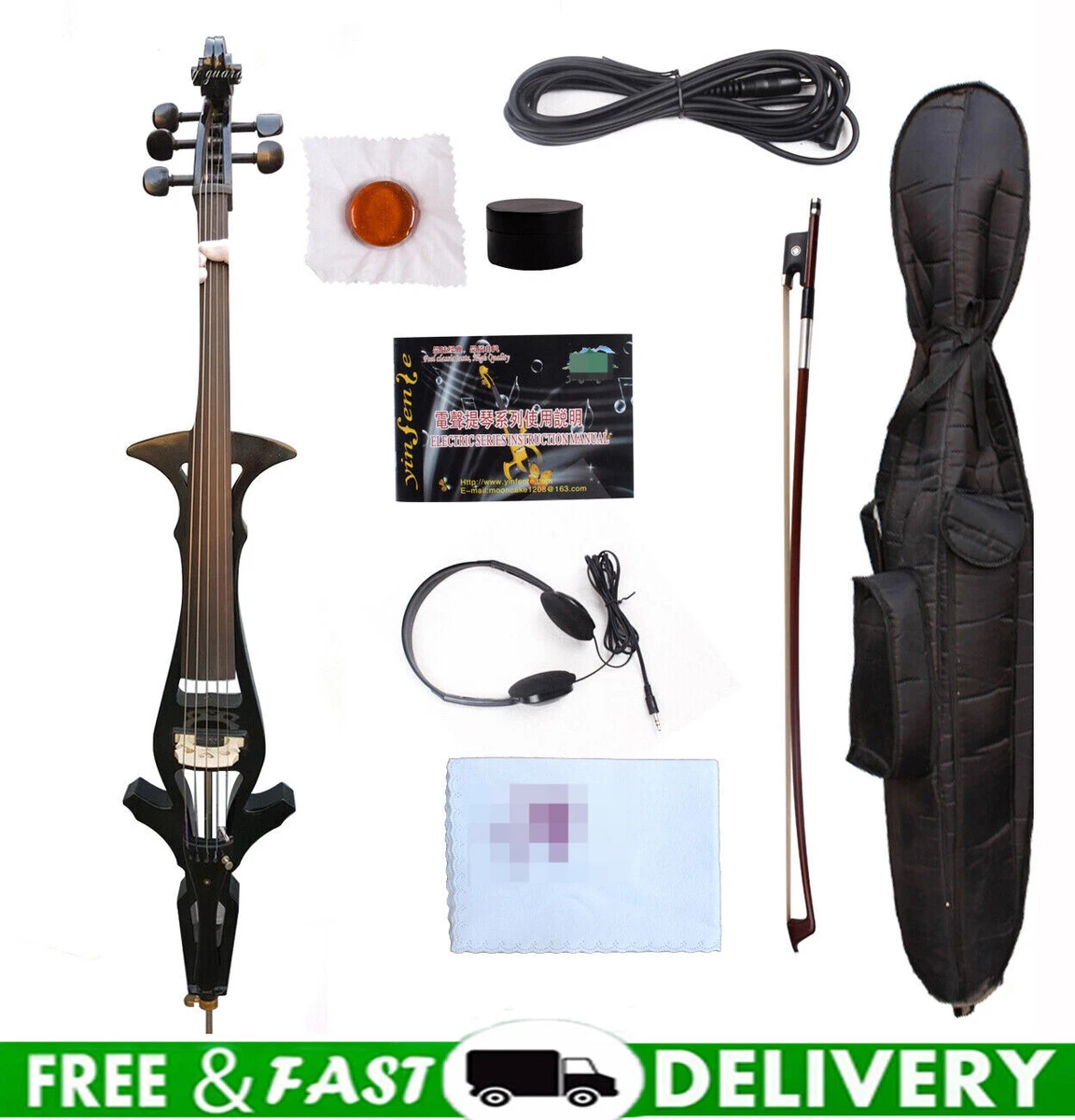 Black Electric Cello