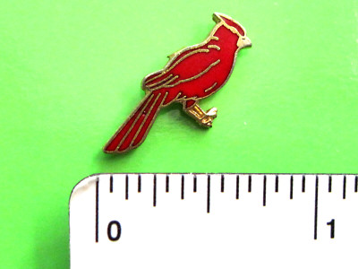 CARDINAL bird - hat pin, lapel pin, tie tac , hatpin GIFT BOXED | eBay