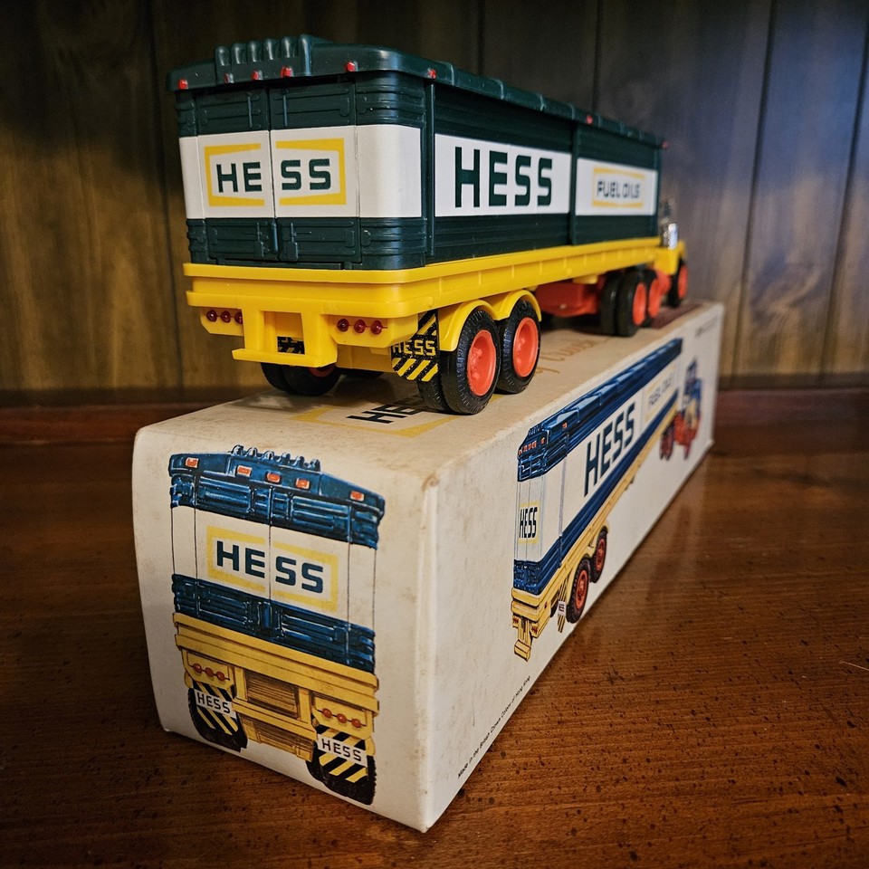 HESS TRUCKS: 1976 Hess With Barrels Fuel Oils Box trailer truck | eBay