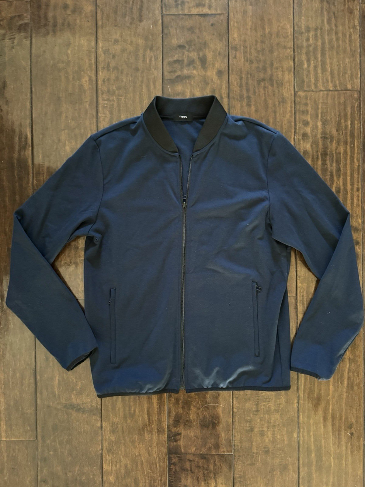 THEORY MEN'S STEALTH BOMBER JACKET NAVY SIZE MEDIUM - Gem