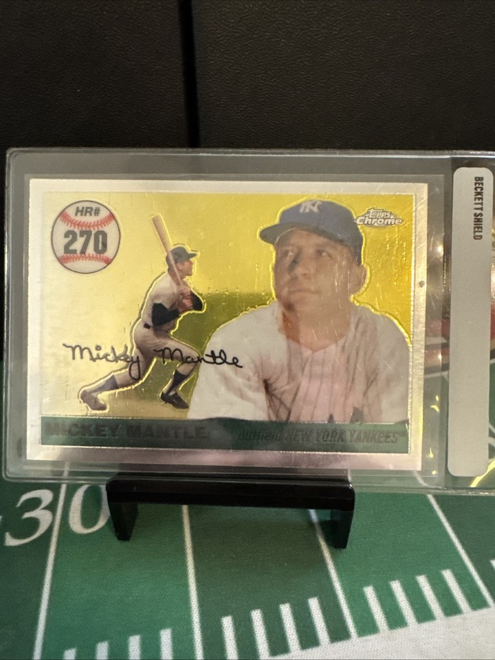 2007 Topps Chrome (9) Card Lot Mickey Mantle Home Run History Mickey ...