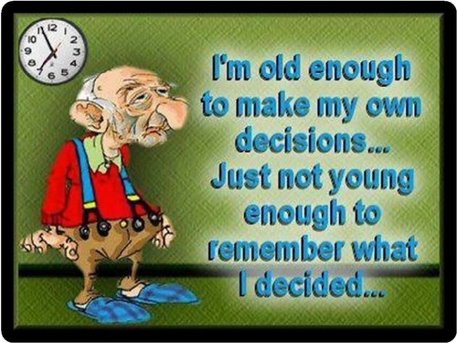 Funny Old Man Decisions Refrigerator Tool Box / File Cabinet Magnet Man ...