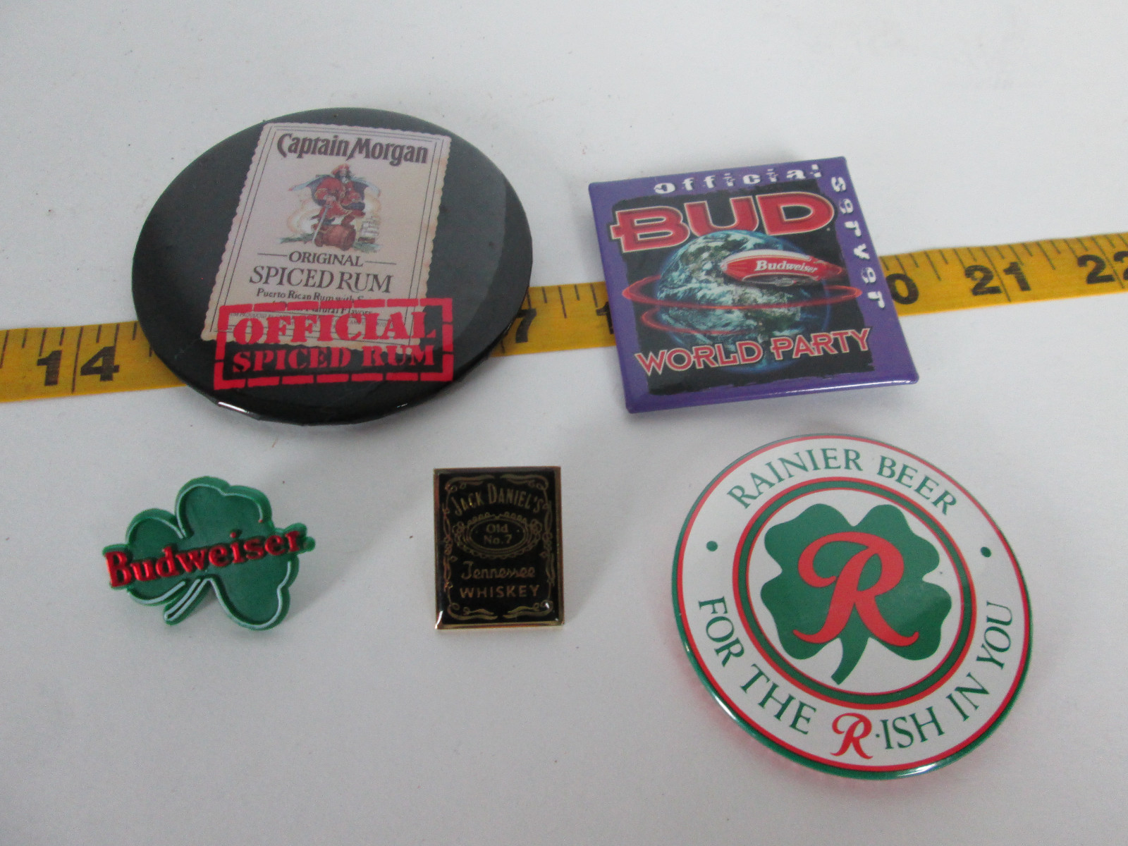 Lot of Alcohol Pins Buttons Captain Morgan Bud Rainer Jack Danials SKU ...