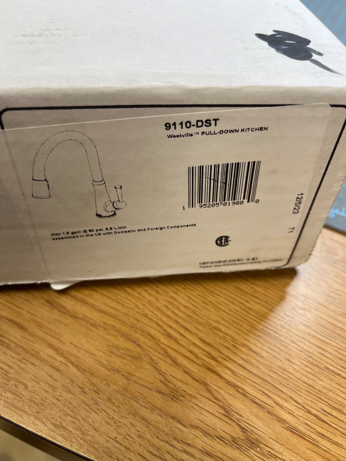 Delta 9110-DST Westville 1.8 GPM 1 Hole Pull Down Kitchen Faucet Chrome ...