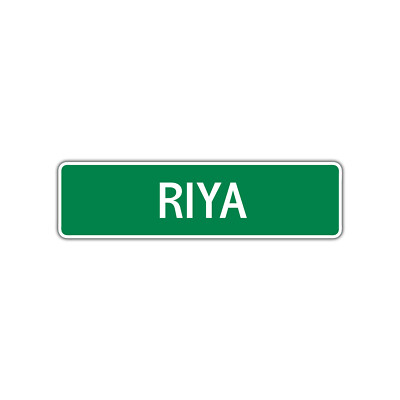 Riya Girls Name Letter Label Printed Wall Art Decor Novelty Aluminum ...