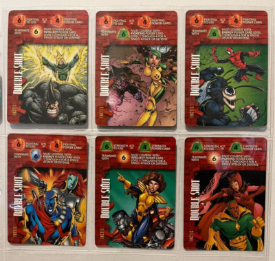 Overpower Marvel Card Game - Tactic Double Shot x 20 Card Set - Red | eBay