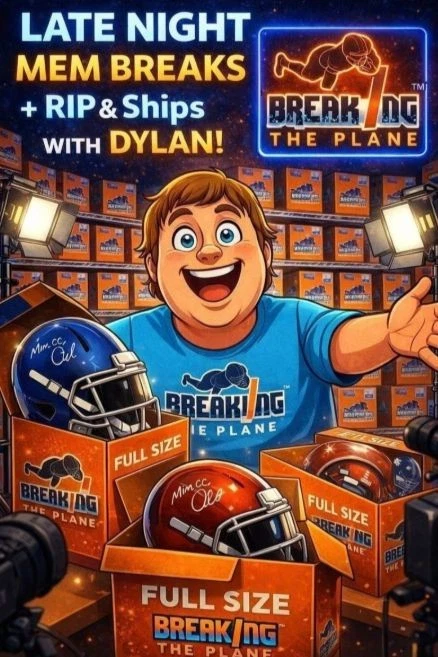 HUGE Sports memorabilia break stream! Football helmets, basketballs ...