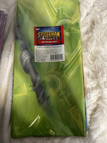 2 Hallmark Marvel Spider-Man Table Cover. Plastic 54 X 104“.. New ...