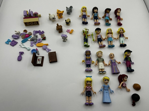 LEGO Lot of Friends Minifigures and Pieces: Girls Boys Disney Dogs ...