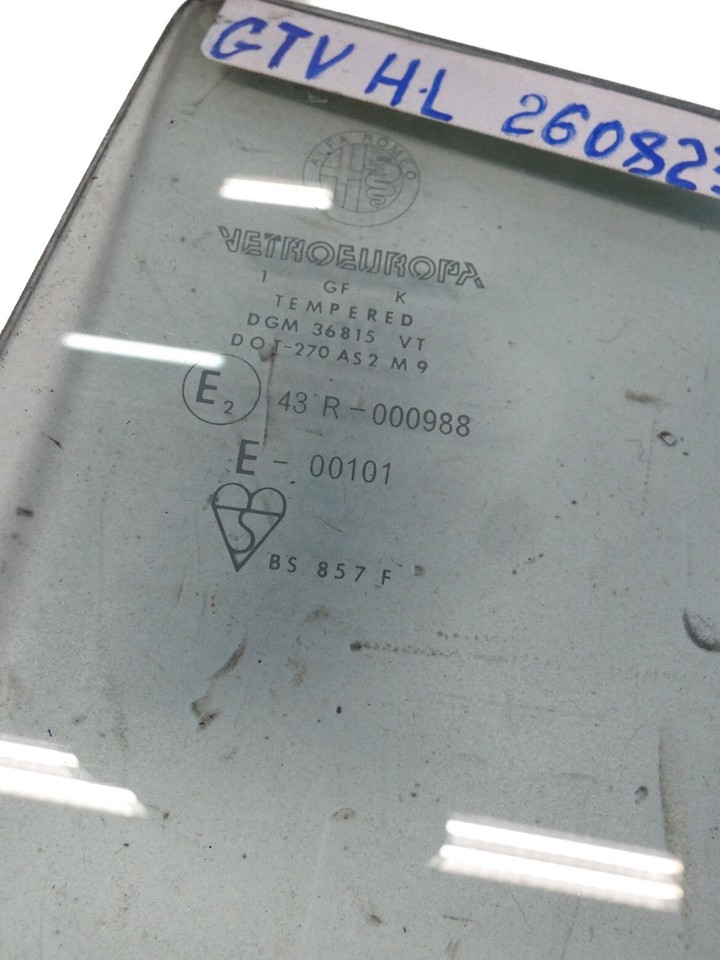 Alfa Romeo Alfetta GTV GTV6 side window rear left | eBay