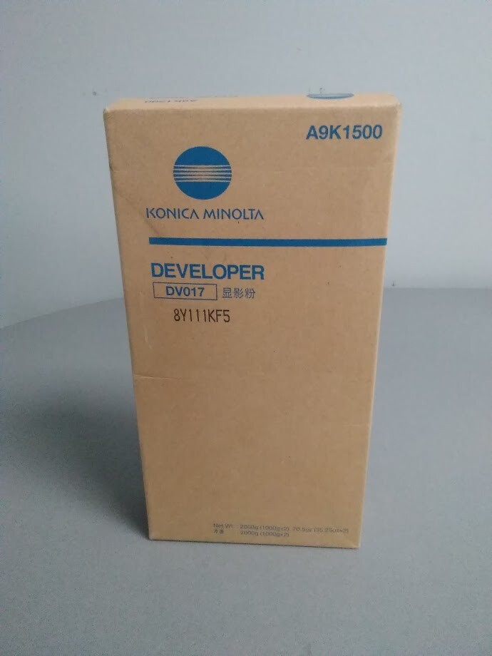 KONICA MINOLTA DV017 (A9K1500) BLACK DEVELOPER Box of 2 /1000g ...