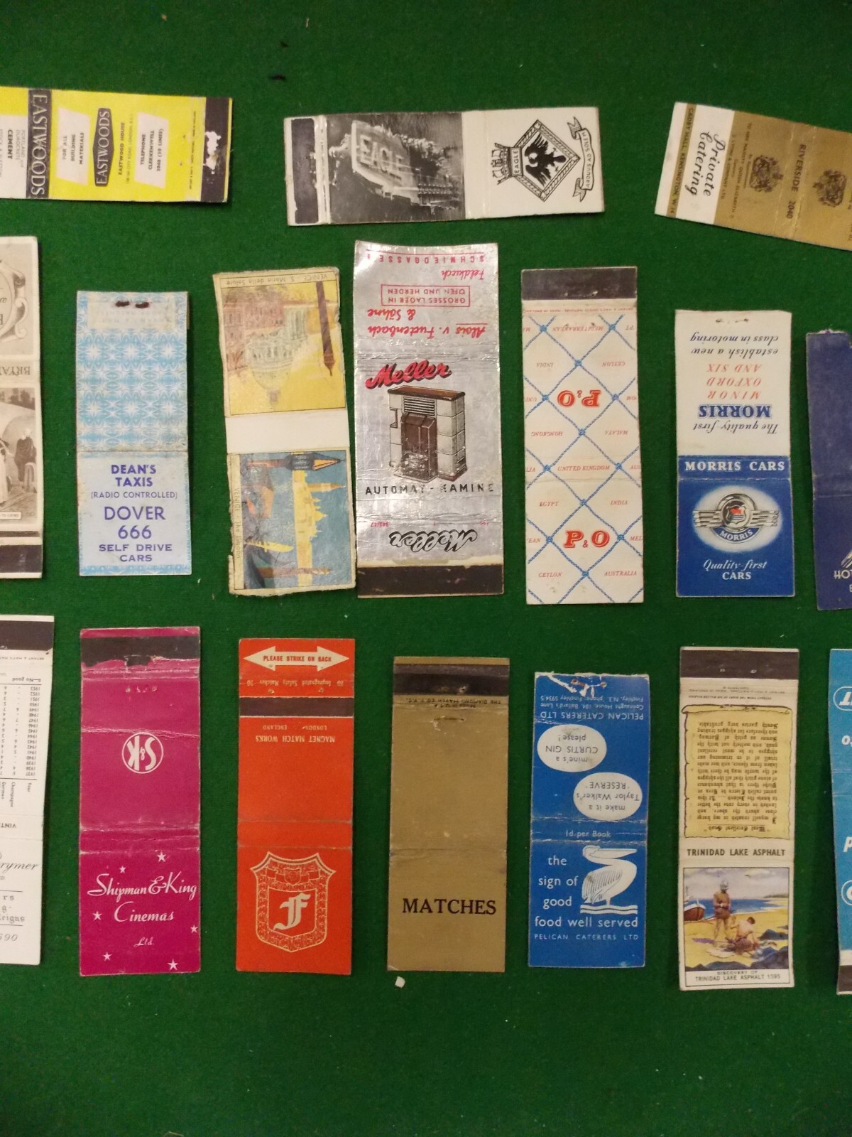 Lot of 21 Vintage Matchbox Covers Various Brands | eBay