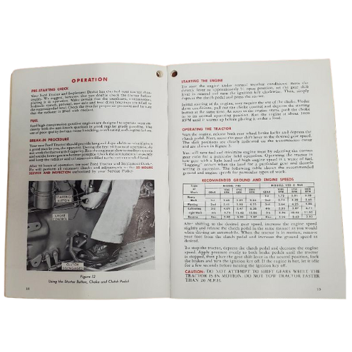 Ford Tractor Series 700 & 900 Row Crop Owners Manual, copyright 1957 | eBay