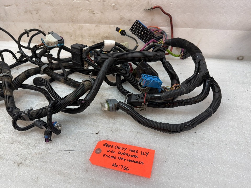 05 Chevrolet GMC 2500HD 3500HD DURAMAX 6.6 LLY DIESEL ENGINE WIRING ...