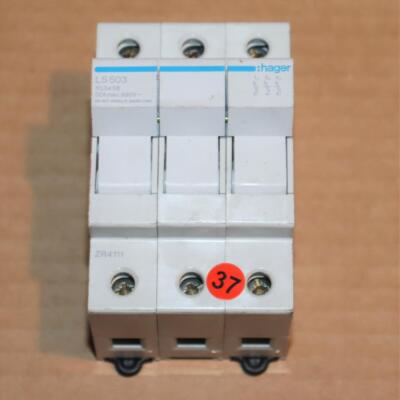 One HAGER LS503 3 Pole Fuse Holder Block 32 Amp 690 VAC | eBay