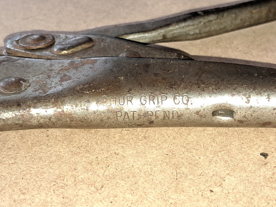 Vintage SHUR-GRIP Locking Pliers Vise Grips Rockford Illinois USA | eBay