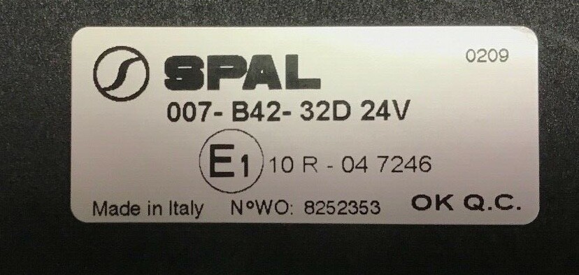 New spal 30000422 007-B42-32D SINGLE WHEEL/24V BLOWER ASSEMBLY | eBay
