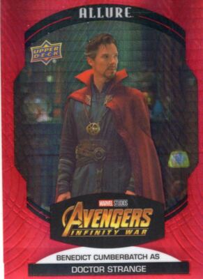 Marvel Allure Red Prism Base Card #77 Benedict Cumberbatch as Doctor ...