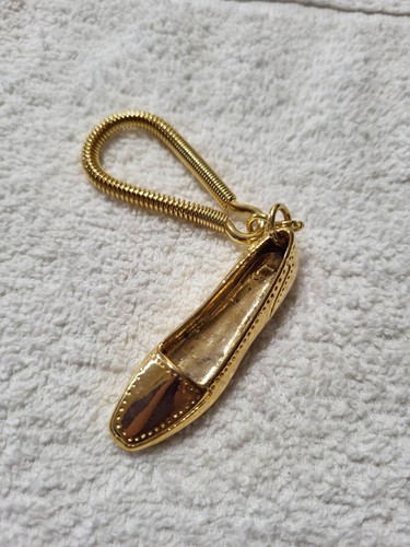 Vtg Enzo Angiolini Shoe Key Chain Gold tone Loafer shoe | eBay