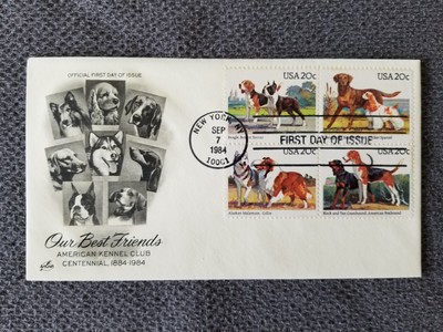 DOG BREEDS - AKC CENTENNIAL - 1984 ARTCRAFT FIRST DAY COVER - FDC | eBay
