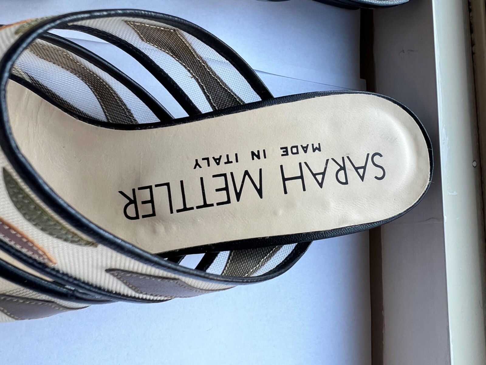 Stunning Sarah Mettler Multi-Color Earth Tone Leather… - Gem